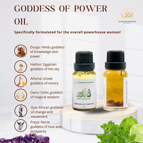 GODDESS OF POWER OIL – 5D Healing Crystals