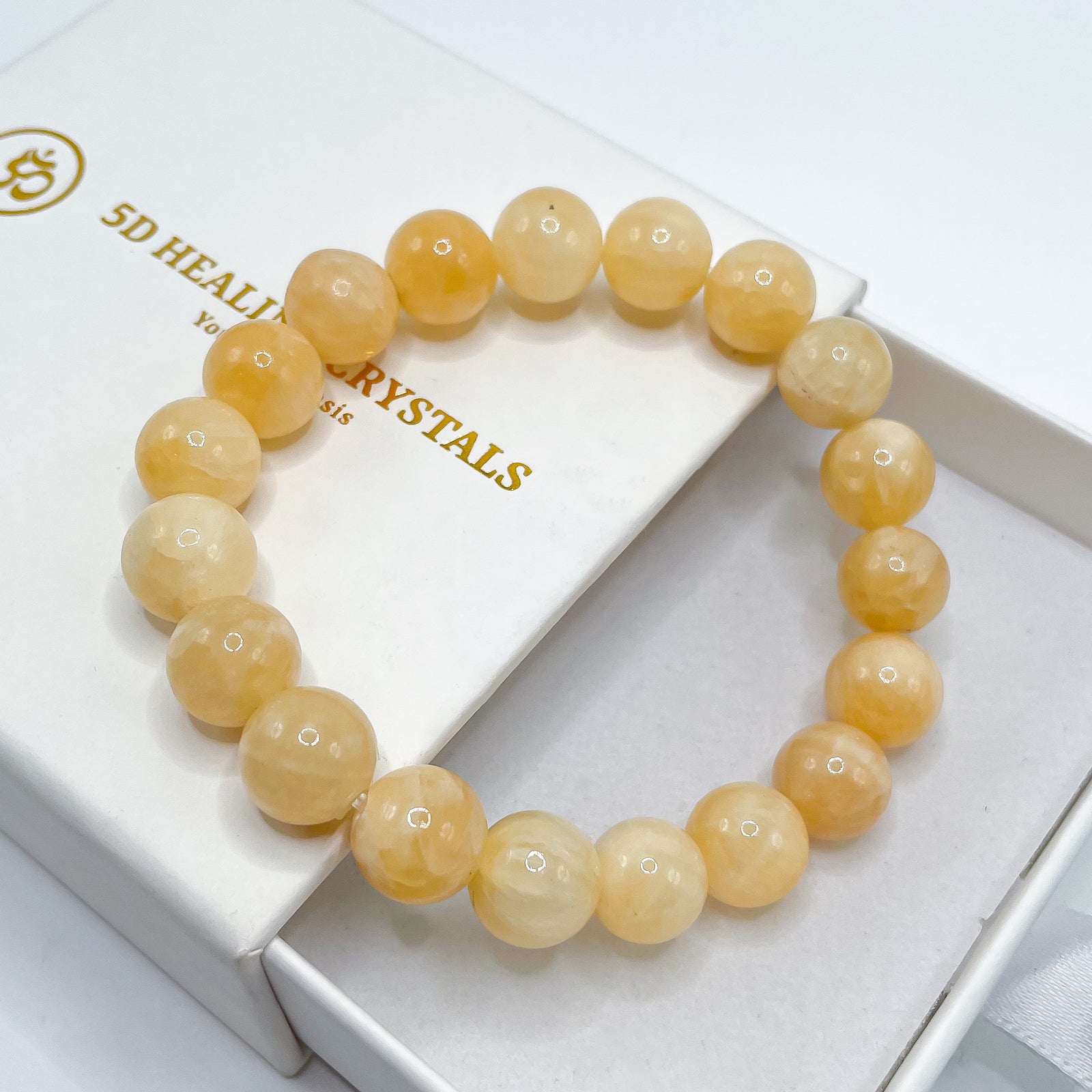 Yellow Calcite Bracelet 5D Healing Crystals