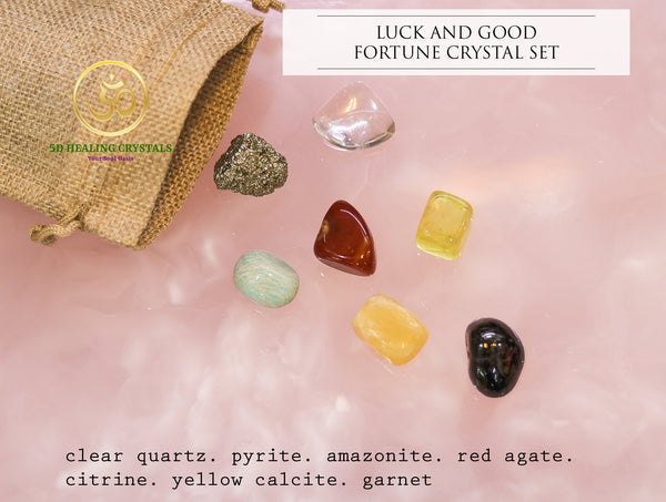 Luck and Good Fortune Crystal Set – 5D Healing Crystals