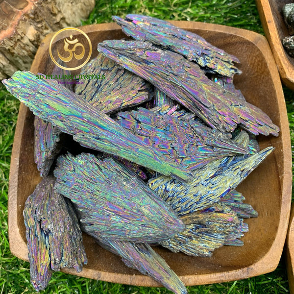 Titanium Aura Black Kyanite – 5D Healing Crystals