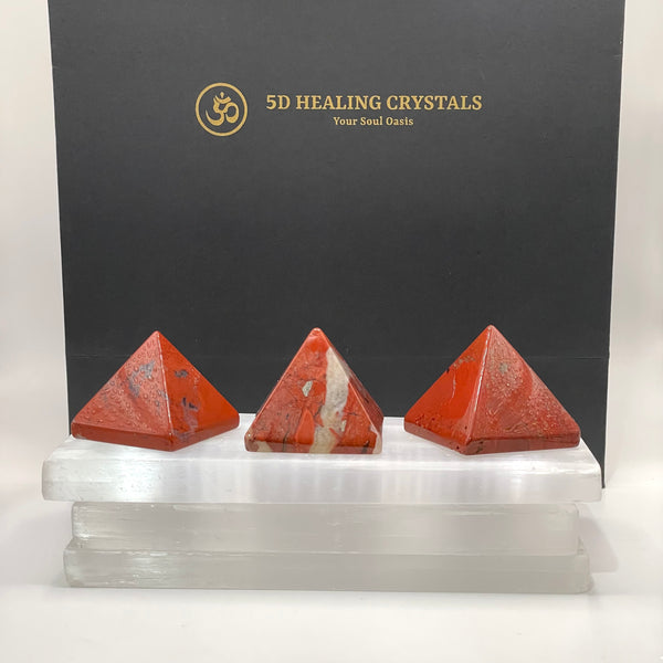 RED JASPER PYRAMID – 5D Healing Crystals