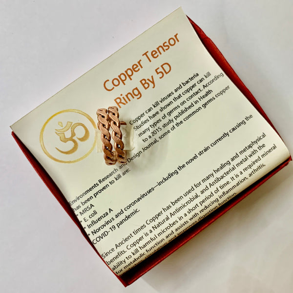 Authentic Pure Copper Tensor Ring Hammered With Love Nicola Tesla Coil ...